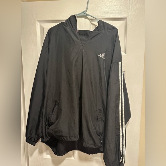 adidas | Jackets & Coats | Adidas Rain Jacket Black | Poshmark